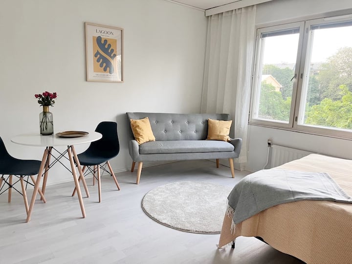 Central Studio | Free Parking | Calm & Bright - Turku
