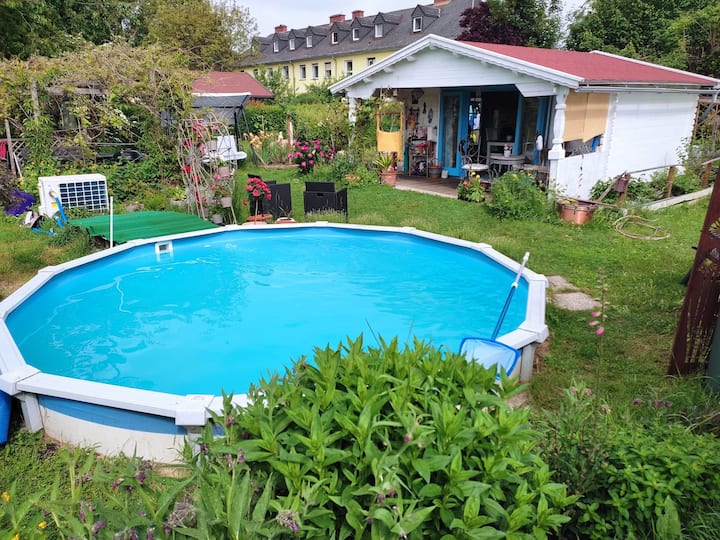 Gartenhütte Mit Pool, C-toilette, Dusche & Carport - Spielberg