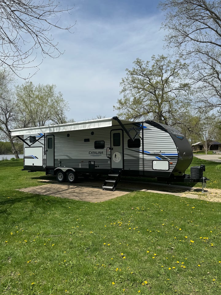 Camper On The Mississippi River - La Crosse, WI