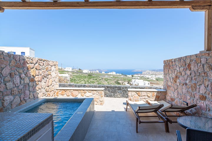 Aroma Cavas With Panoramic View And Jaccuzi - Santorini