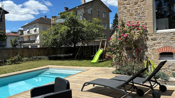 Maison Familiale - Piscine - Jardin/terrasse - Brive-la-Gaillarde