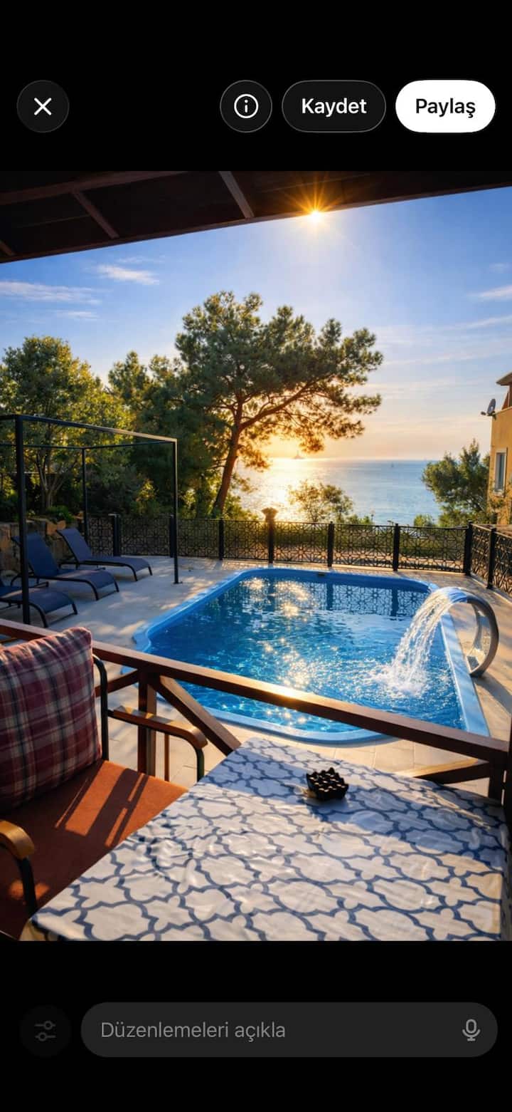 Duplex Villa By The Sea With Private Pool - Altinoluk