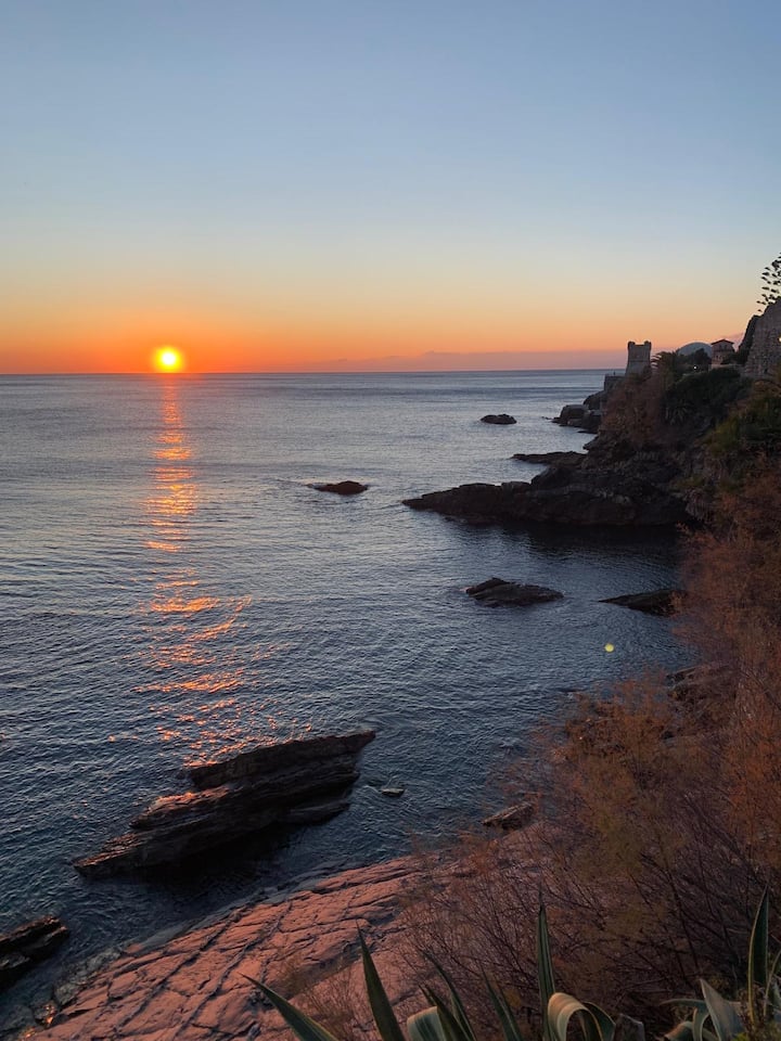La Superba Nervi Genova Appartamento Vista Mare - Génova