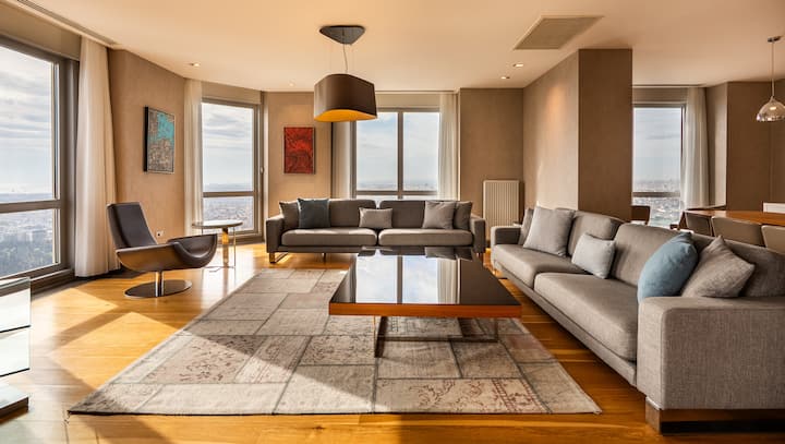 Exclusive 4br Penthouse | 50th Floor | Vip Living - Beykoz