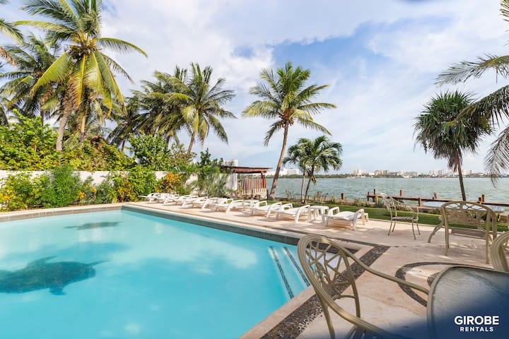 Increíble Vista Laguna En Zona Hotelera 2bd - Cancún
