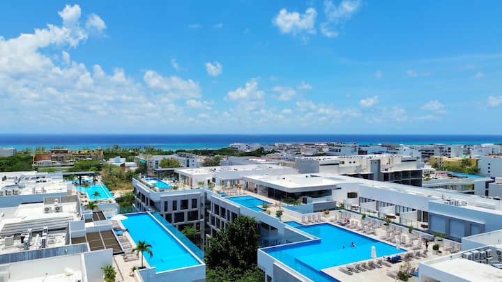 Vista Al Mar 1 Rec A Pasos De La 5ta Y La Playa - 普拉亞德爾卡曼