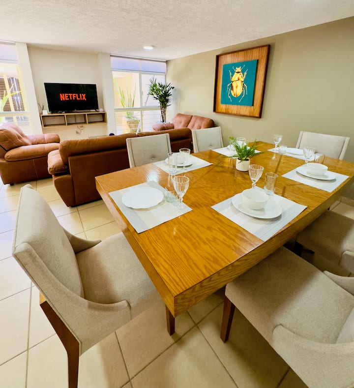 3 Habitaciones, Camas King,  Planta Baja Y Cochera - Morelia