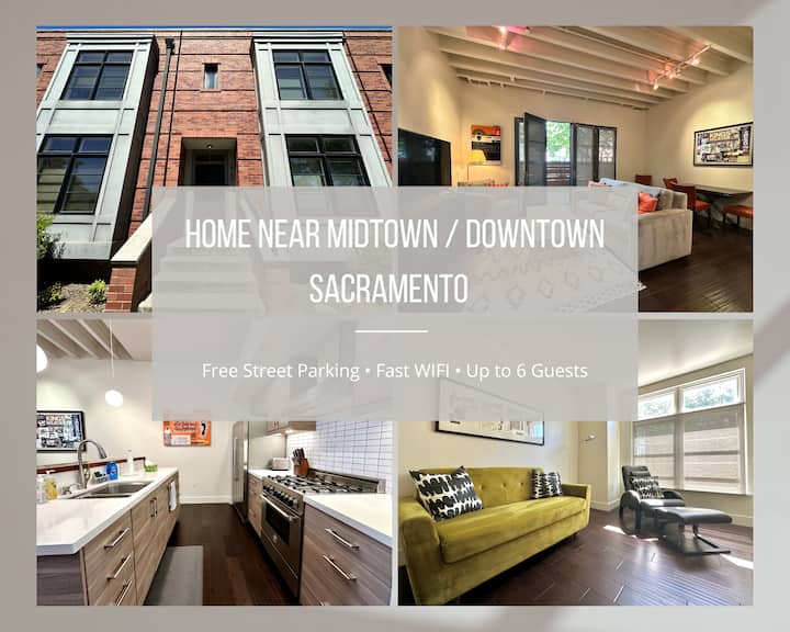Modern Home | Central Location | 10 Mins To Arena - Sacramento, CA