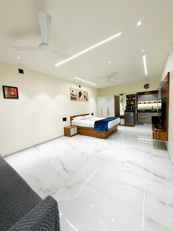 X-large Studio Room & Big Private Outdoor Sitting - Gujarat