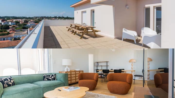 6e éTage, Terrasse De 140 M² Vue Sur La Rochelle - La Rochelle