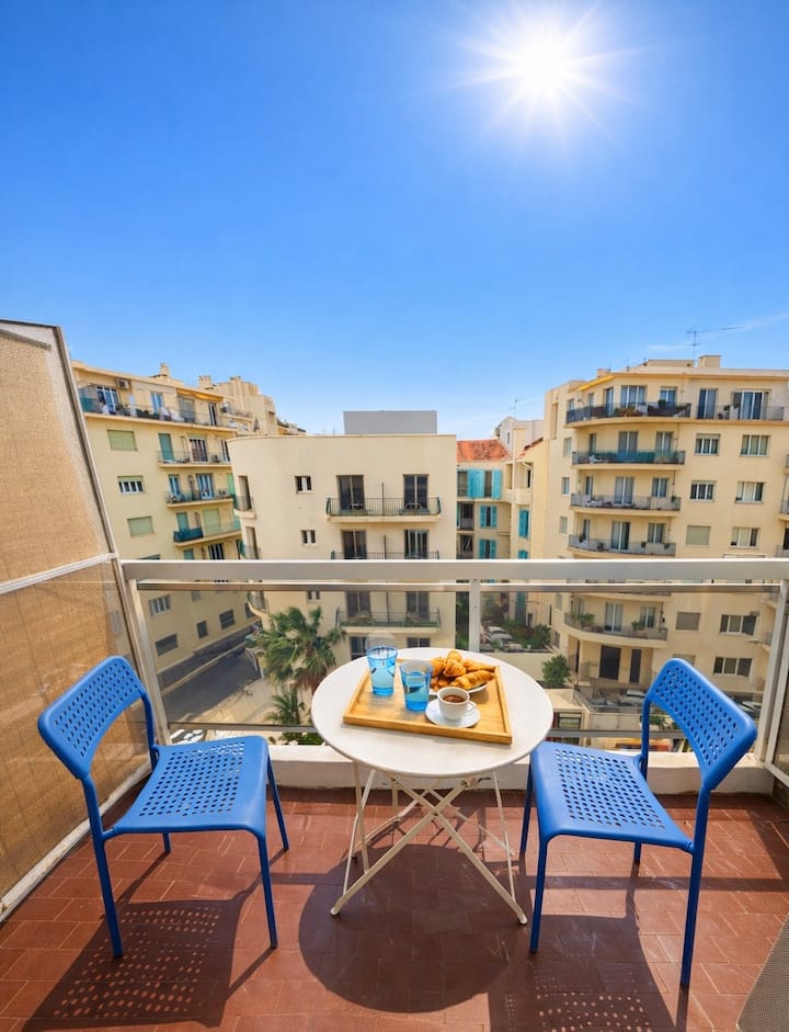 Studio Lumineux Avec Balcon & Mer A 2 Min - Nice