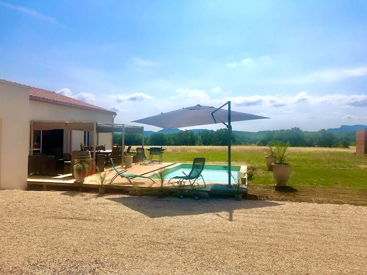 Villa Climatisée Avec Piscine - Allègre-les-Fumades