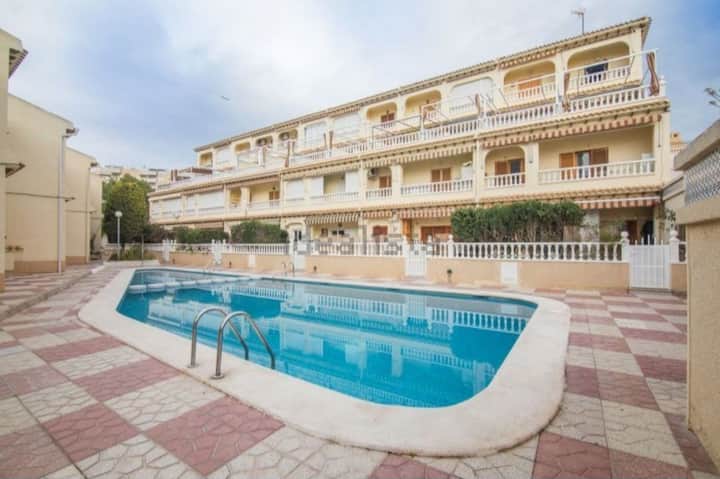 Central Och Strandnära Duplex Med Pool - Santa Pola