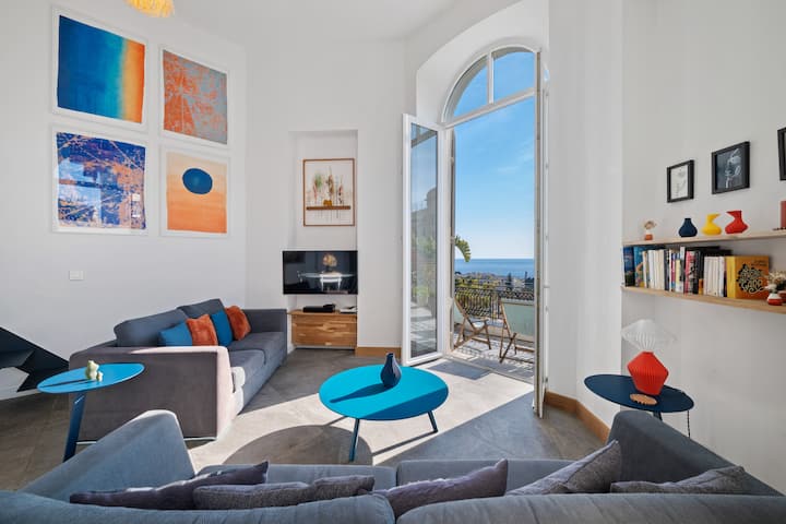 Immense Terrasse Vue Mer • Parking • Clim - Villefranche-sur-Mer