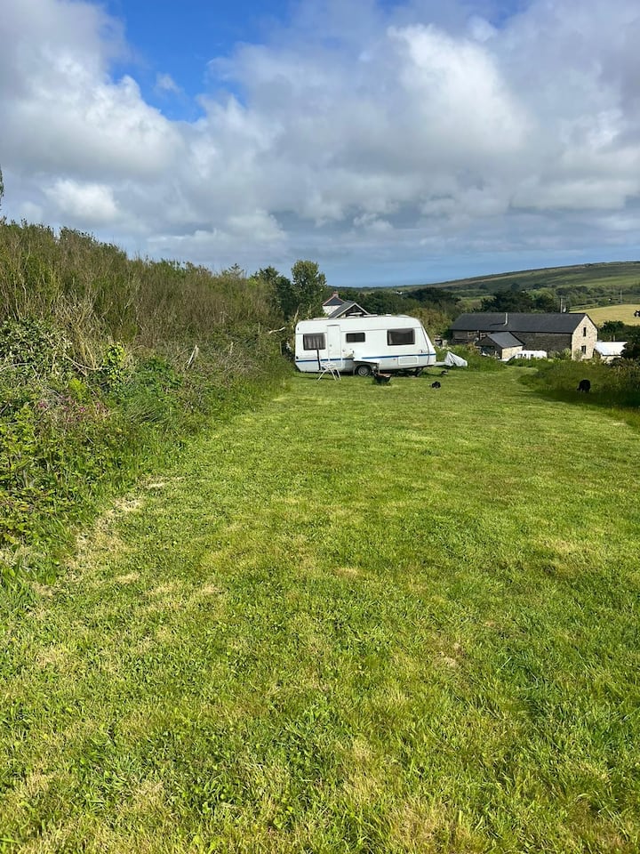 Caravan In The Meadow - Sennen