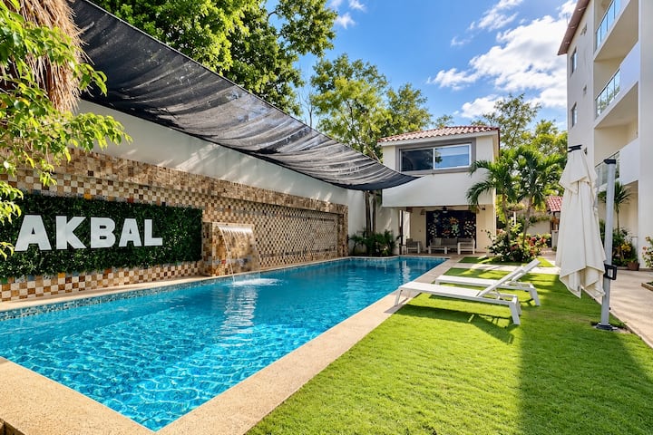 Akbal Suite | Pool, Spa, Temazcal And Gym - Cancún