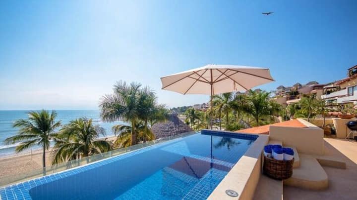 Exclusiva Villa Frente La Playa Alberca Privada - Bucerías