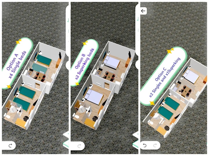 2-bedrooms_sleep 4_ Parking_wifi_aircon_ Netflix - Derby