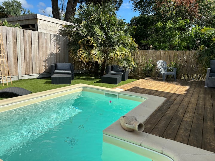 La Romance Piscine Chauffée Jaccuzzi - Biscarrosse