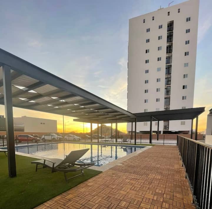 Kio Tower Apartment Gym + Coworking + Pool - Hermosillo