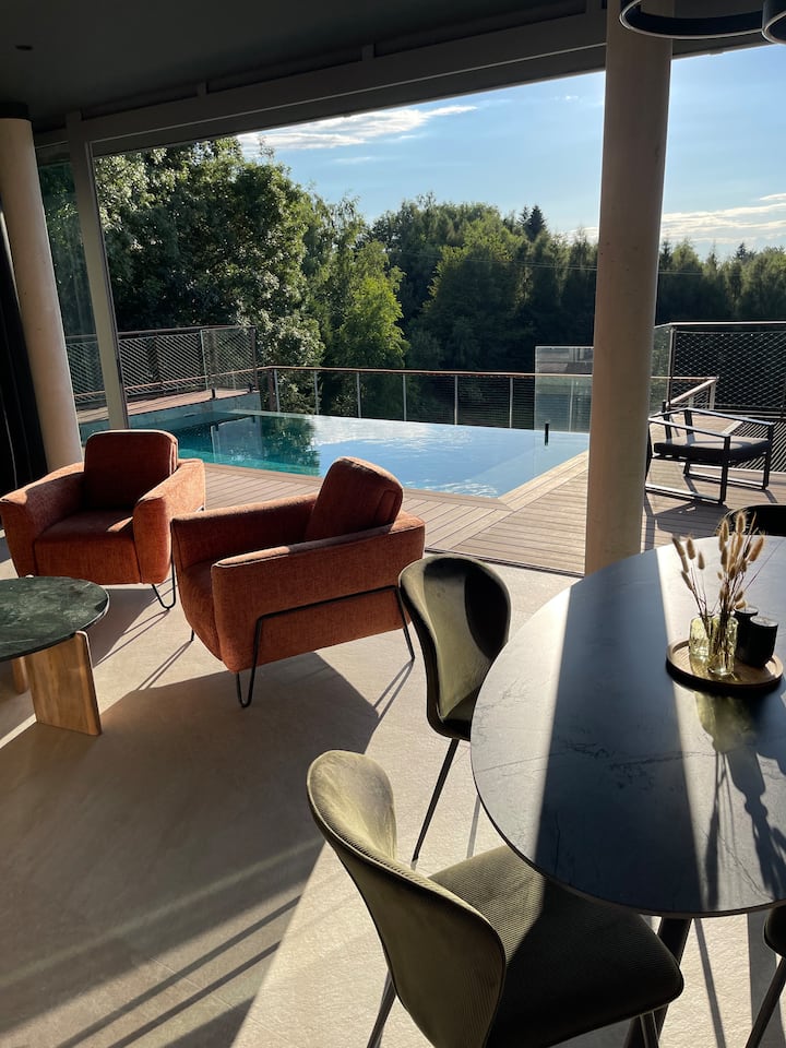 Villa De Luxe 5*avec Piscine Chauffée Sauna Et Spa - Moselle
