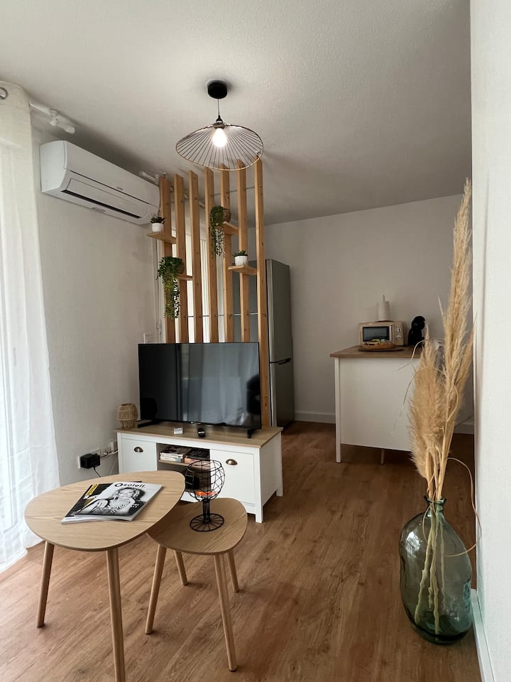 Cosy T2 - Clim + Wifi + Parking - Montpellier
