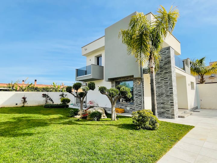 [Marsala]villa Moderna Design+giardino+parking - Marsala