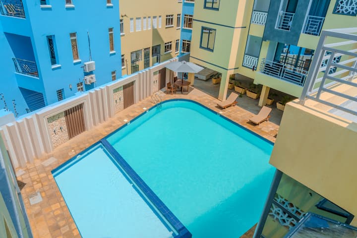 Modern 1br Nyali | 5 Min To Beach • Pool • Gym - Mombasa