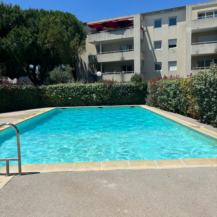 Appartement Terrasse Et Piscine - Villeneuve-lès-Maguelone
