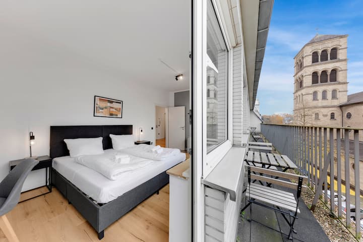 100qm² 6personen, Balkon, Messe, Zentral - Düsseldorf