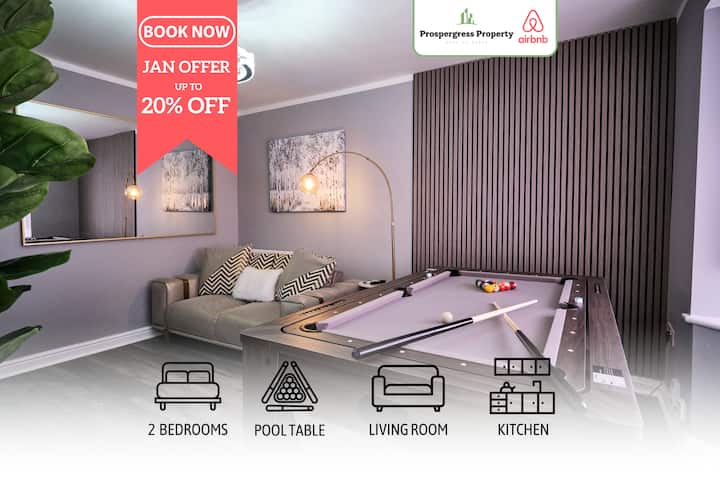 Stay 7 Nights, Save 20%: Weekly Offer | Pool Table - Coventry