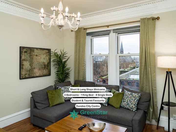 Greenstar - 3 Bedrooms - 5 Beds - 2bath - 6 Guests - Dundee