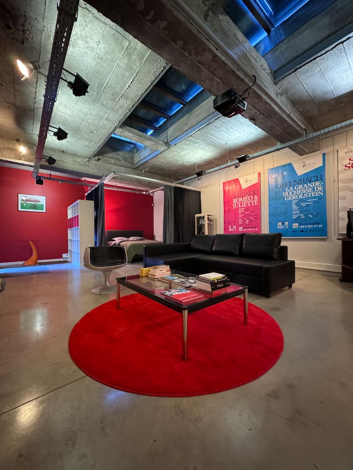 Loft Spacieux, Parking Privé, Cour Et Terrasse - Liège
