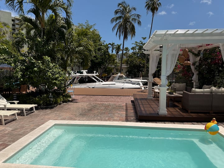 Mauchihouse/waterfront/boatdock/pool/beach15min - Miami, FL