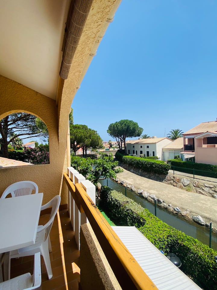 Appartement Mezzanine Sur La Lagune Avec Piscine - Saint-Cyprien