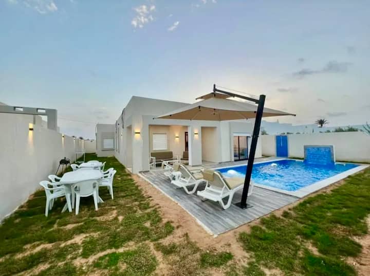 Villa Yara Neuve Avec Piscine Privée Vue Sur Mer - Tunisia