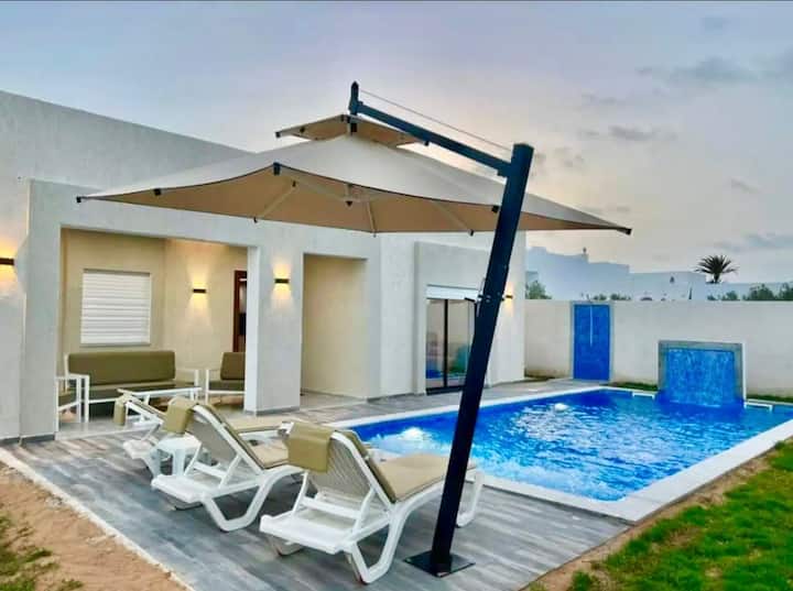 Villa Yara Neuve Avec Piscine Privée Vue Sur Mer - Djerba