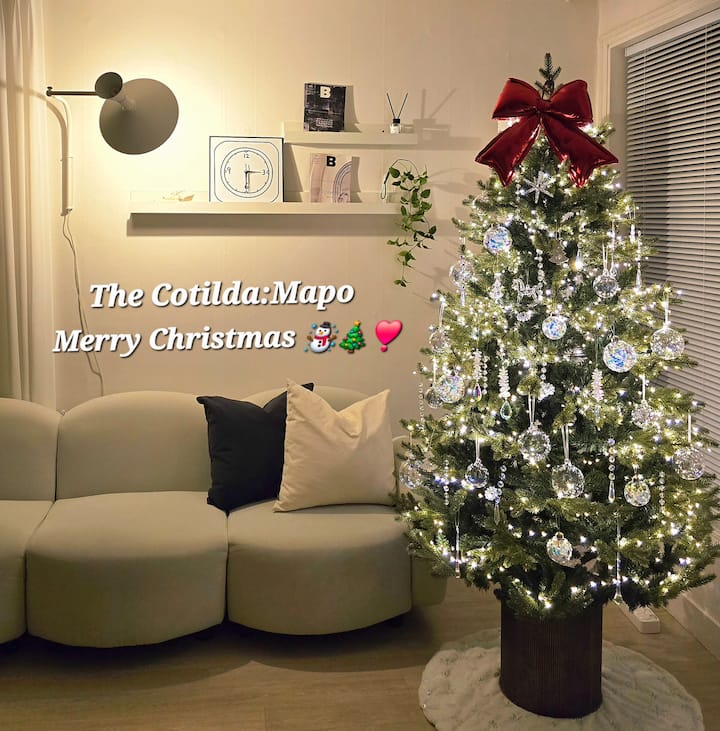 Mapo8인/겨울여행/arex직통dmc역5분/가족친화/짐보관#홍대1정거장#월드컵경기장#한강 - Seúl