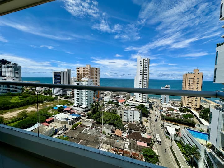 Apartamento Moderno Y Central Con Vista Al Mar - Cartagena, Colombia