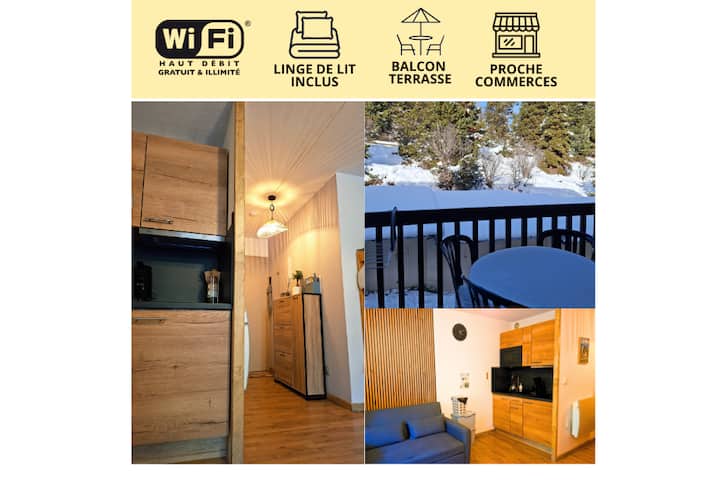 Studio Cosy - Linge Inclus - Vue Forêt - Lac de Matemale