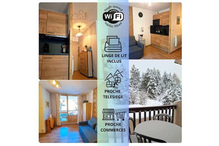 Studio Cabine Cosy Proche Pistes Vue Forêt - Font-Romeu-Odeillo-Via