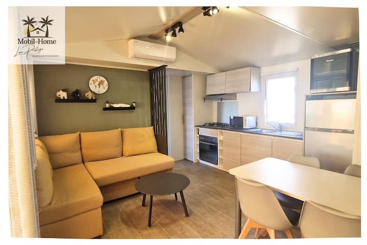 Aux Sables Du Midi - Beau Mobilhome 4/6p _ Angel's - Valras-Plage