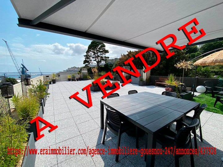 La Terrasse De La Rade, Extérieur Avec Vue Mer - Brest, France