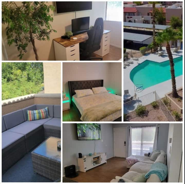 Modern Condo W/heated Pool On Greenbelt Park - Glendale, AZ