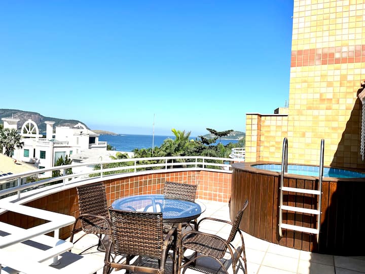 Cobertura Com Piscina - Saída Exclusiva Para Praia - Niterói