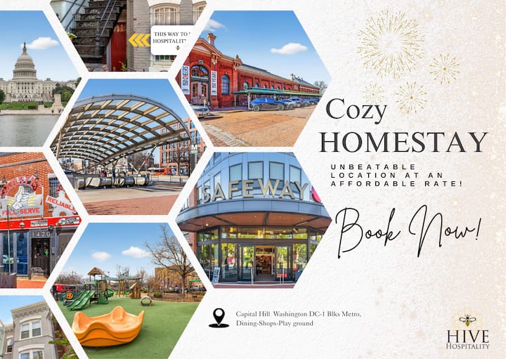 Capitol Hill Dc 1br – Sleeps 5, Metro + Parking - Washington, D.C.