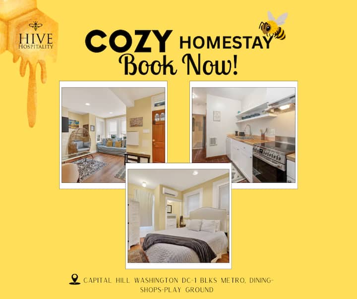 Capitol Hill Dc 1br – Sleeps 5, Metro + Parking - Edgewood, Washington DC