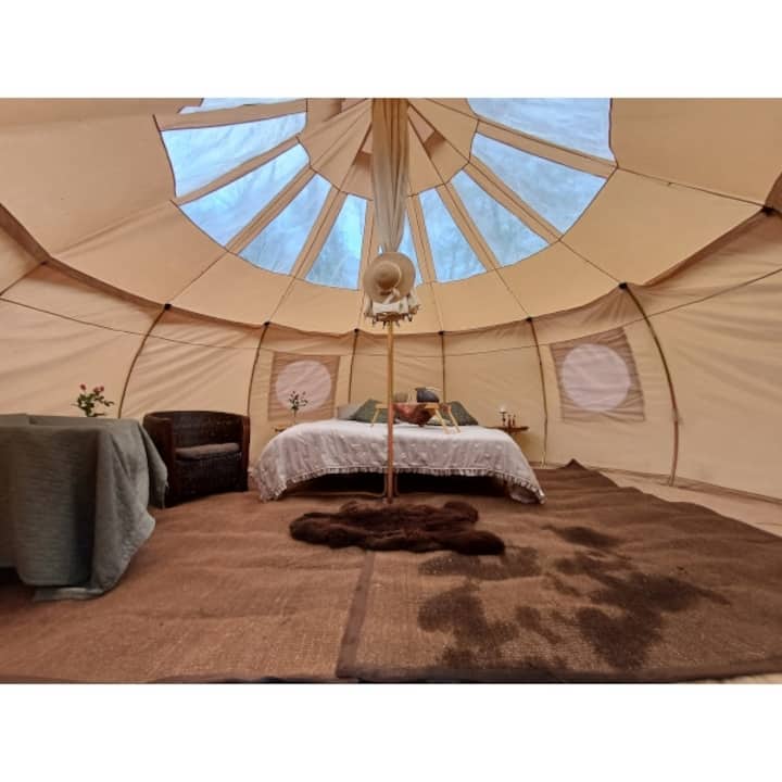 Glamping-telt I Naturskøn Have - Denmark