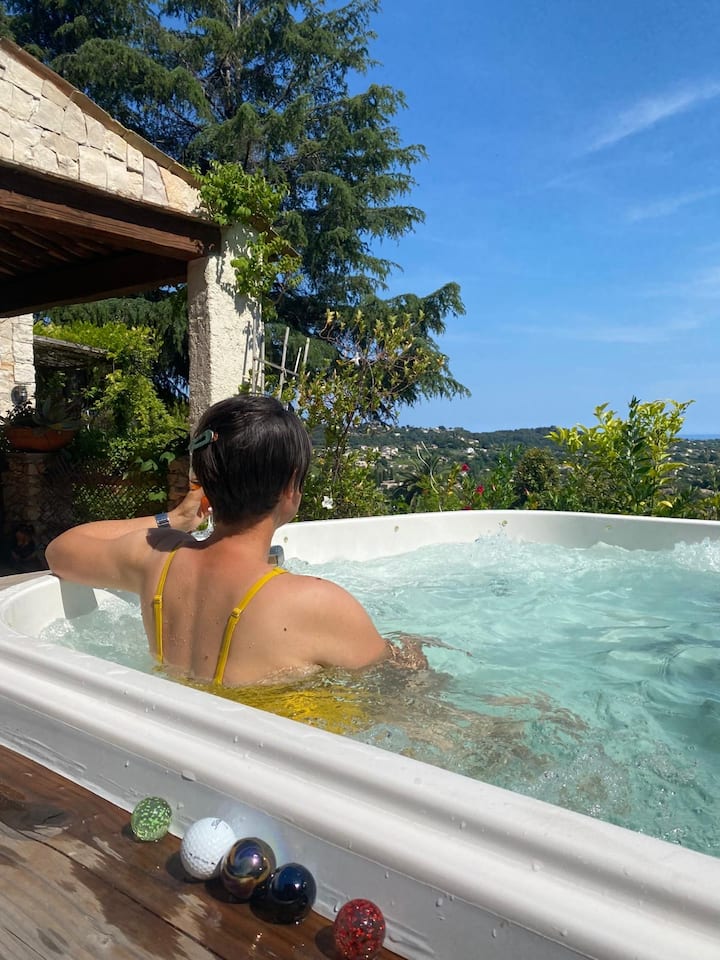 Maison Proche Saint Paul De Vence Vue Mer - Cagnes-sur-Mer