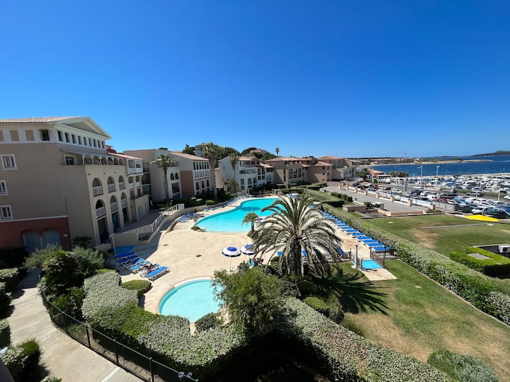 Joli Duplex Vue Mer Et Piscine 3/301 - Six-Fours-les-Plages